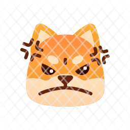 brown icon, angry icon, emoji icon, emotional icon, anger icon, annoyed ...