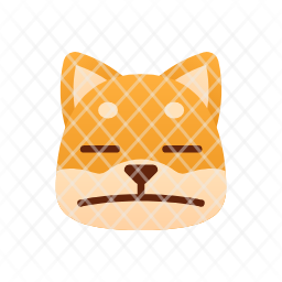 brown icon, expressionless icon, shiba inu icon, emoji icon, emotional ...