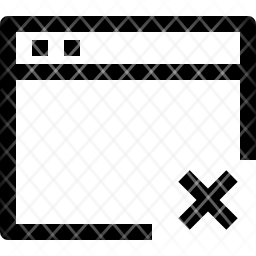 browser icon, cancel icon, app icon, ui icon, essential icon