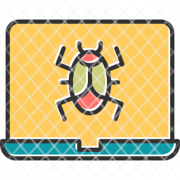 bug icon, detective icon, virus icon, laptop icon, computer icon ...