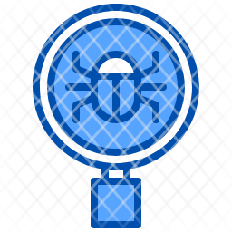 bug icon, search icon, hacker icon