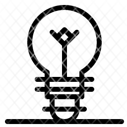 bulb icon, electric icon, light icon