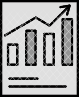 business icon, chart icon, graph icon, growth icon, rise icon, roi icon ...