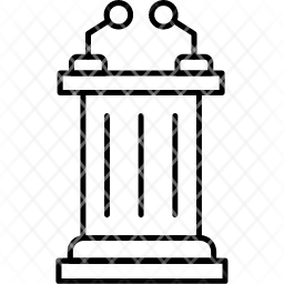 business icon, communication icon, desk icon, lectern icon, lecture ...