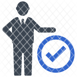 businessman icon, check mark icon, completed icon, tasks icon, done ...