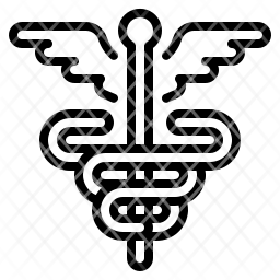 caduceus icon, doctor icon, medical icon, cane icon, wings icon ...