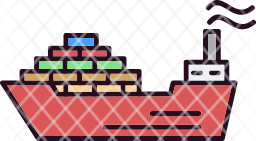 cargo icon, freighter icon, logistics icon, ship icon, shipping icon