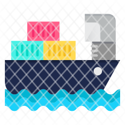 cargo icon, ship icon, delivery icon