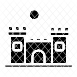 castle icon, building icon, temple icon, church icon, mosque icon ...