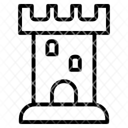 castle icon, building icon, temple icon, church icon, mosque icon ...