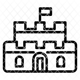 castle icon, building icon, temple icon, church icon, mosque icon ...