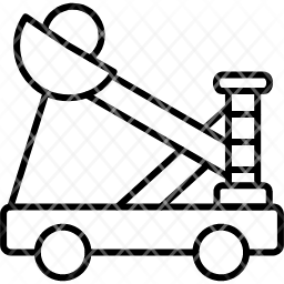 catapult icon, ancient icon, ballista icon, roman icon, siege icon, war ...