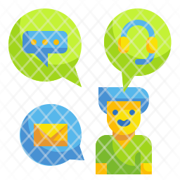 channel icon, multi icon, communications icon, mail icon, social icon ...