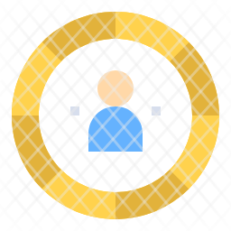 chart icon, data icon, efficiency icon, management icon, person icon