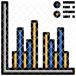 charts icon, and icon, diagrams icon, filloutline icon, barsgraph icon ...