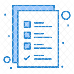 check icon, list icon, work icon, items icon