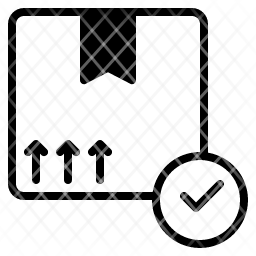 checkbox icon, confirm icon, approved icon, package icon, box icon