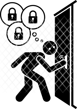 checking icon, doubt icon, ocd icon, obsessive icon, compulsive icon ...