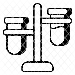 chemical reaction icon, chemistry icon, chemical apparatus icon ...