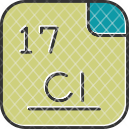 chlorine icon, periodic icon, table icon, atom icon, atomic icon ...