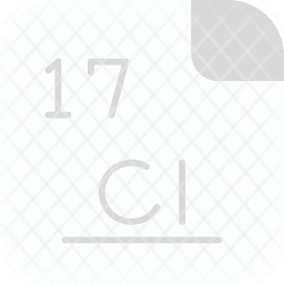 chlorine icon, periodic icon, table icon, atom icon, atomic icon ...
