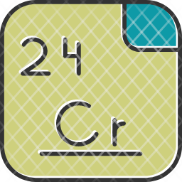 chromium icon, periodic icon, table icon, atom icon, atomic icon ...