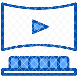 cinema icon, movie icon, mall icon