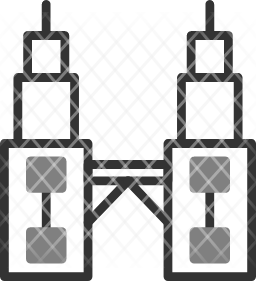 city icon, klcc icon, kuala icon, lumpur icon, malaysia icon, petronas ...