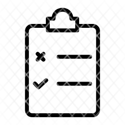 clipboard icon, eveluate icon, list icon, checklist icon, check icon ...