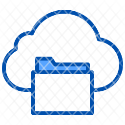 cloud icon, data icon, folder icon