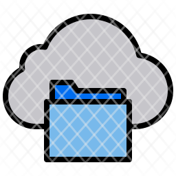 cloud icon, data icon, folder icon