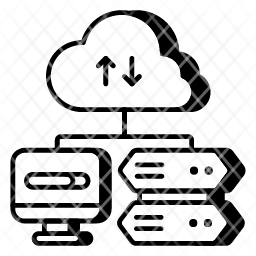 cloud data transfer icon, data exchange icon, data transmission icon, data sync icon, data ...