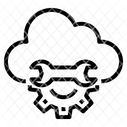 cloud icon, setting icon