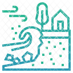 coastalerosion icon, climatechange icon, landslide icon, erosion icon ...