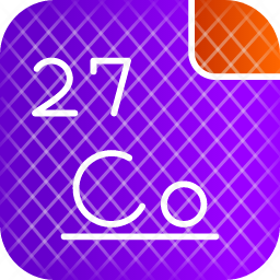 cobalt icon, periodic icon, table icon, chemistry icon, atom icon ...