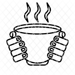 coffee icon, cuphand icon, serving icon, serve icon, tea icon