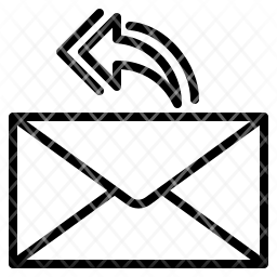 communication icon, reply icon, email icon, mail icon, direction icon ...