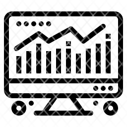 computer icon, chart icon, economy icon