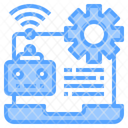 computer icon, control icon, manufacturing icon, robotic icon, sensor icon