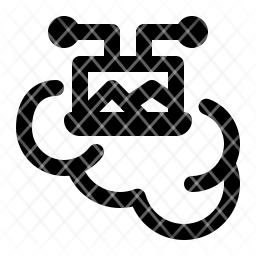 computer vision icon, visual icon, computer icon, artificial ...