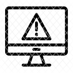 computermobile icon, monitor icon, screen icon, exclamation icon, mark ...