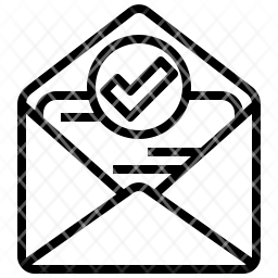 confirm icon, email icon, confirmation icon, mail icon, checked icon