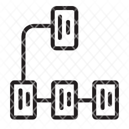 connected icon, connect icon, chart icon, graphic icon, technology icon ...