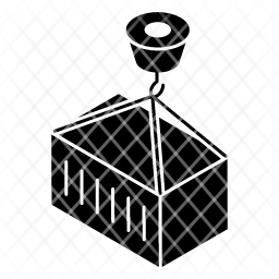 container lifting icon, container hoist icon, cargo container icon ...