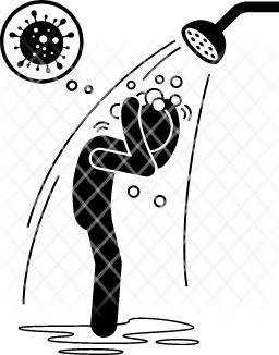 contamination icon, washing icon, cleaning icon, ocd icon, bath icon ...