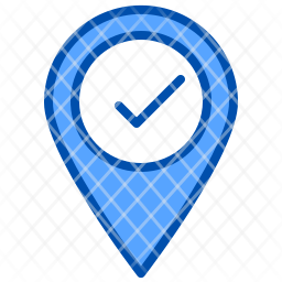 correct icon, location icon, pin icon