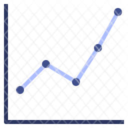 correlation icon, connected icon, scatter icon, plot icon
