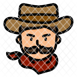 cowboy icon, avatar icon, western icon, man icon, wild icon, west icon ...