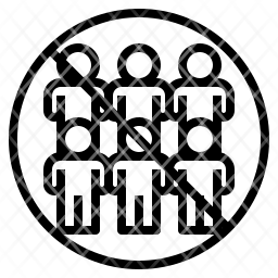 crowd icon, density icon, overpopulation icon, human icon, people icon