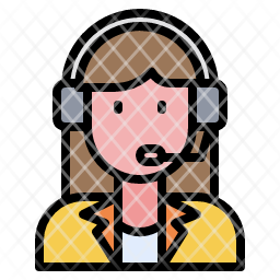 customer icon, service icon, support icon, help icon, woman icon